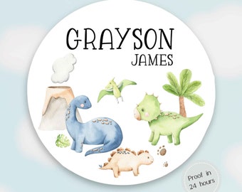 Personalized Dinosaur Sign for Baby Nursery Decor Round - Etsy