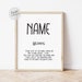 Name Meaning Wall Art, Baby Name Sign, Christian Name Meaning, Any ...