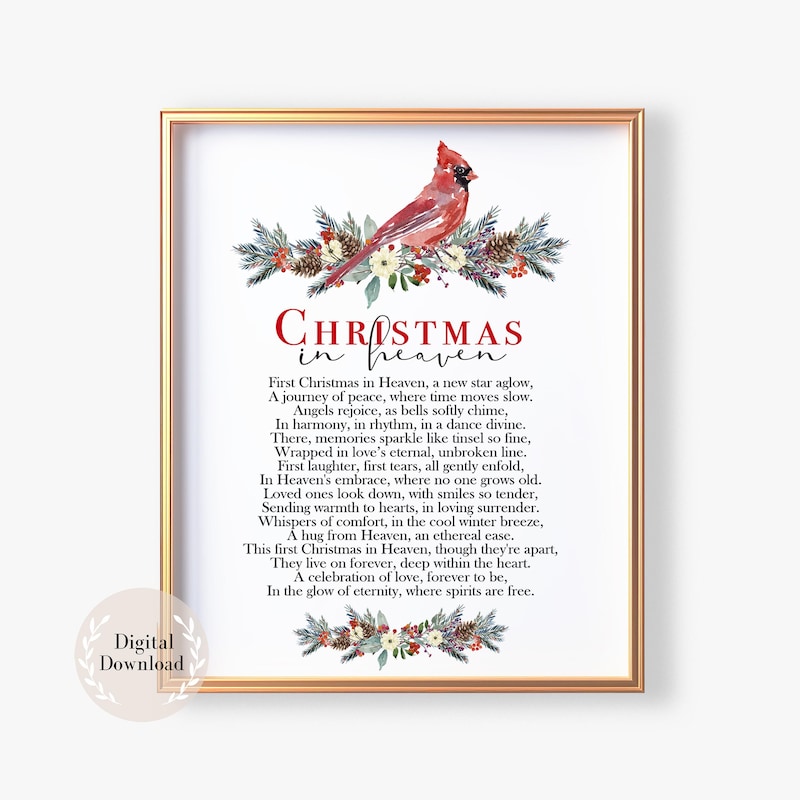 Cardinal Poem - Etsy