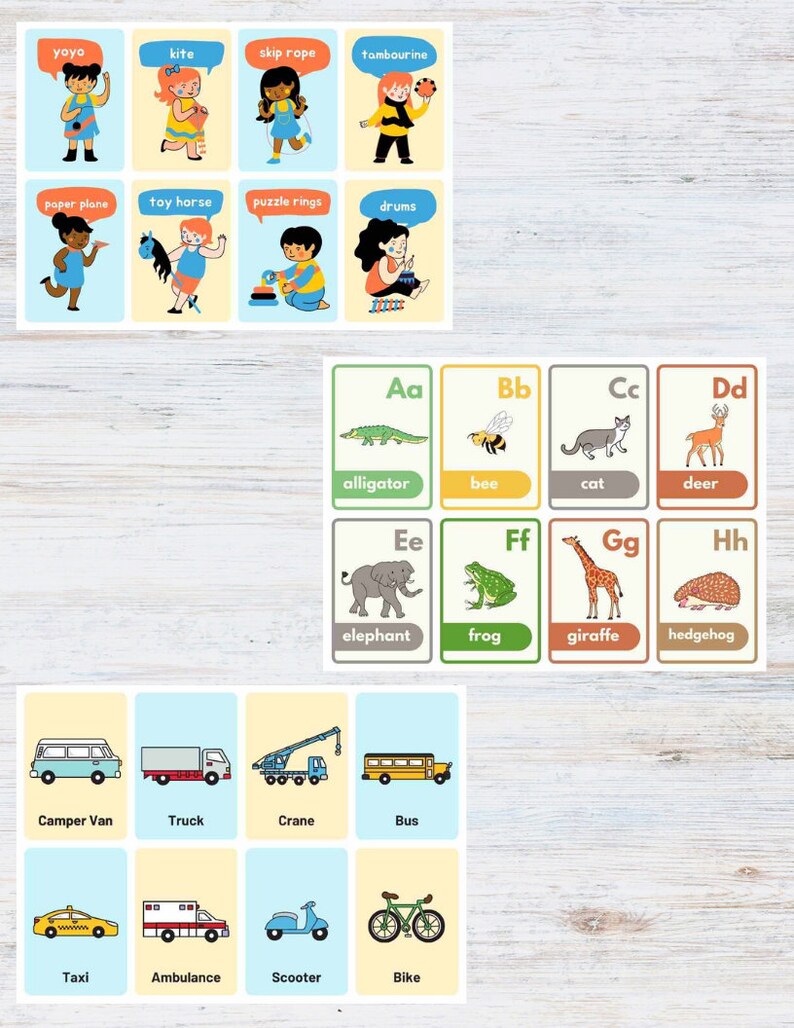 Ultimate Childrens Flash Cards Printables Instant PDF and | Etsy