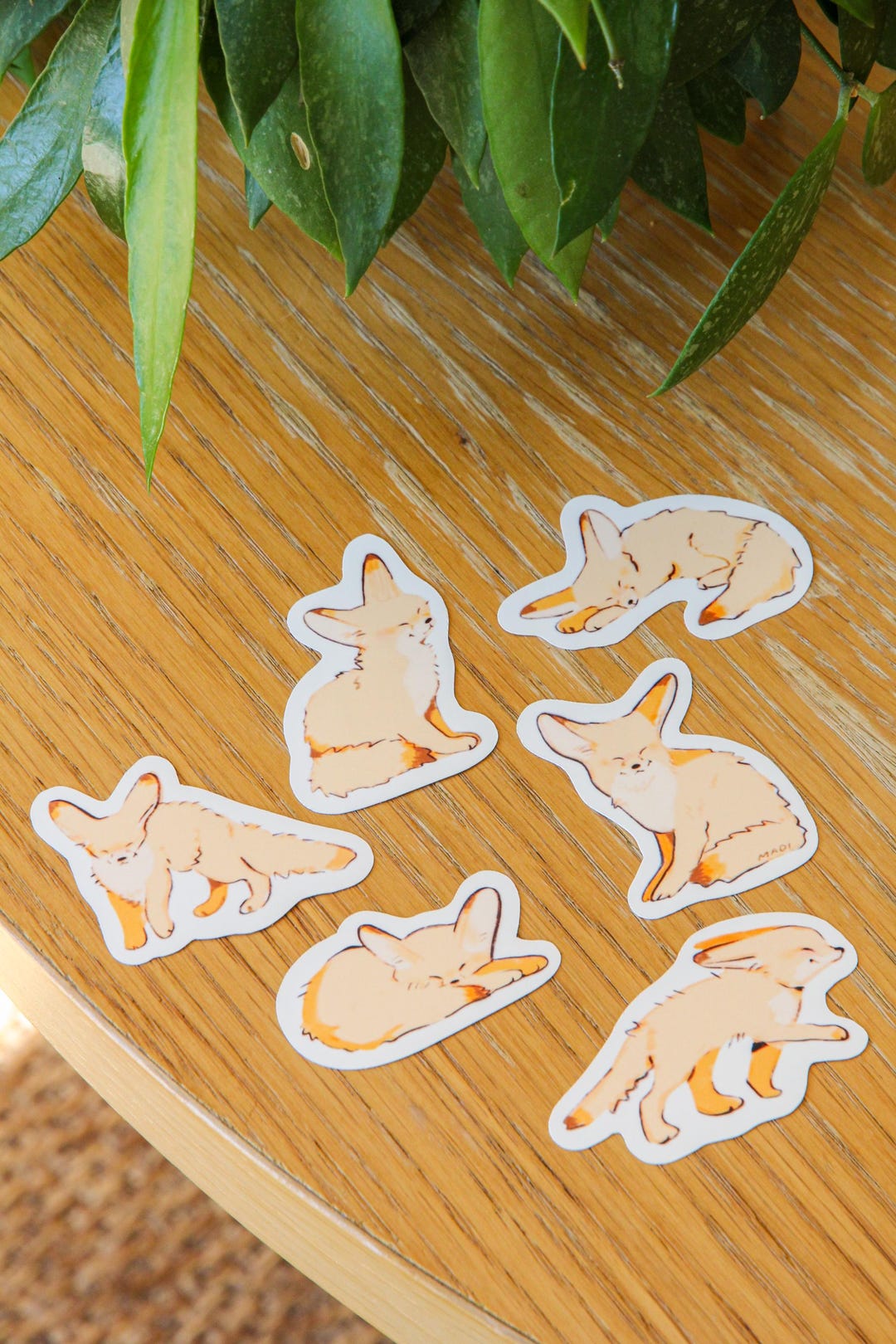 Fennec Foxes Sticker Pack ~ Vinyl Cute Kawaii Glossy Stickers ~ Animal ...