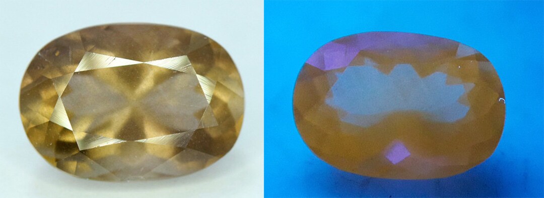 6.30 Carats Natural Fluorescent Brown Purple Scapolite - Etsy