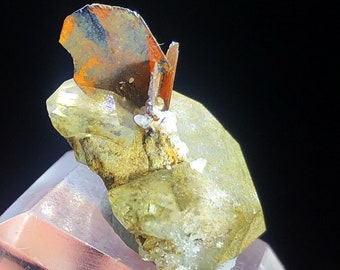 Brookite Crystals With Terminated Quartz, Red Brookite Specimen, Rare ...