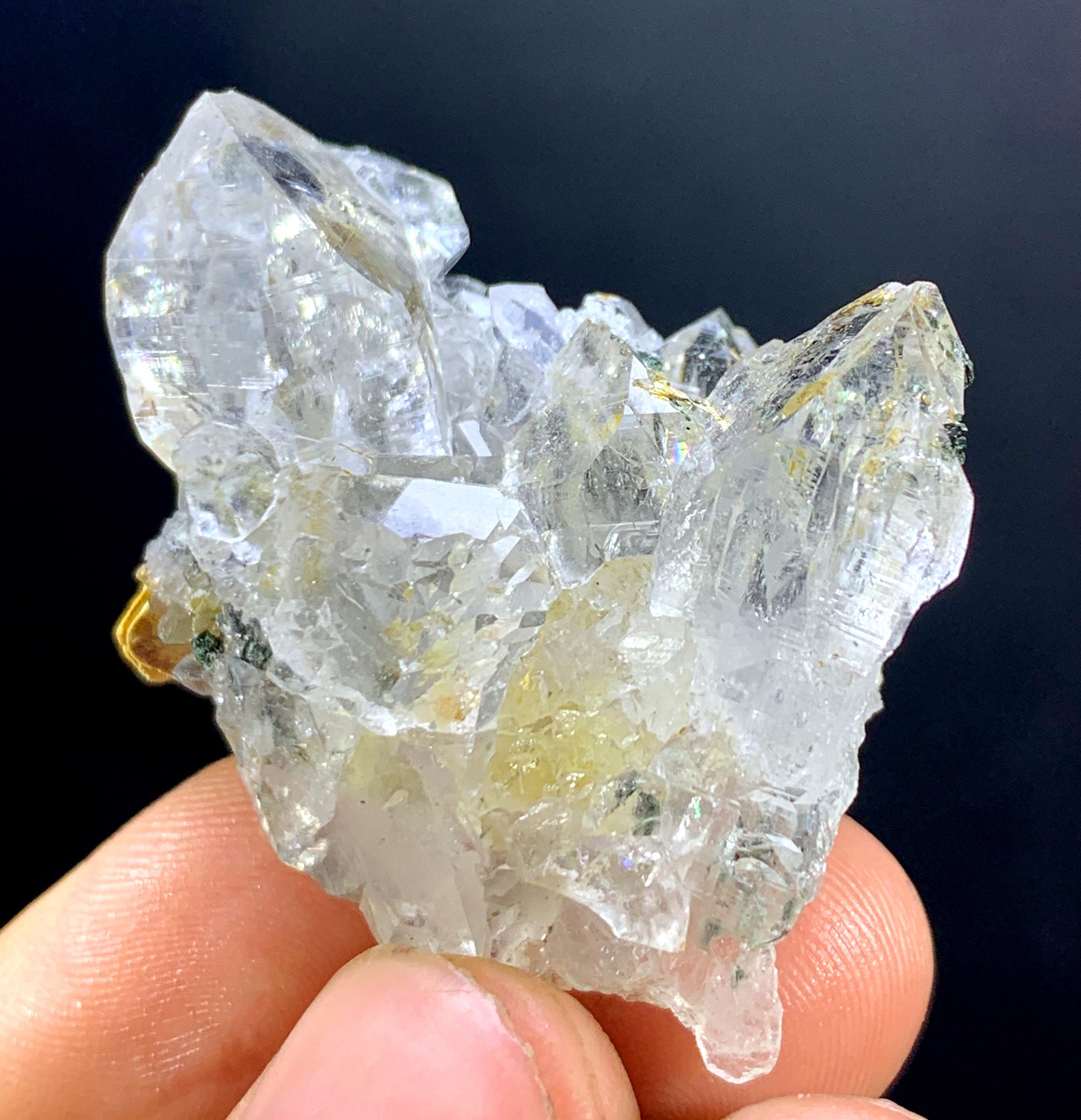 Natural Siderite Crystal on Quartz, Siderite Crystals, Siderite ...