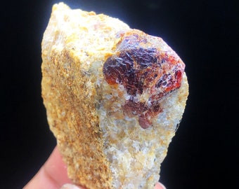 Zircon Crystal , Terminated Blood Red Color Rare Zircon Crystals on ...