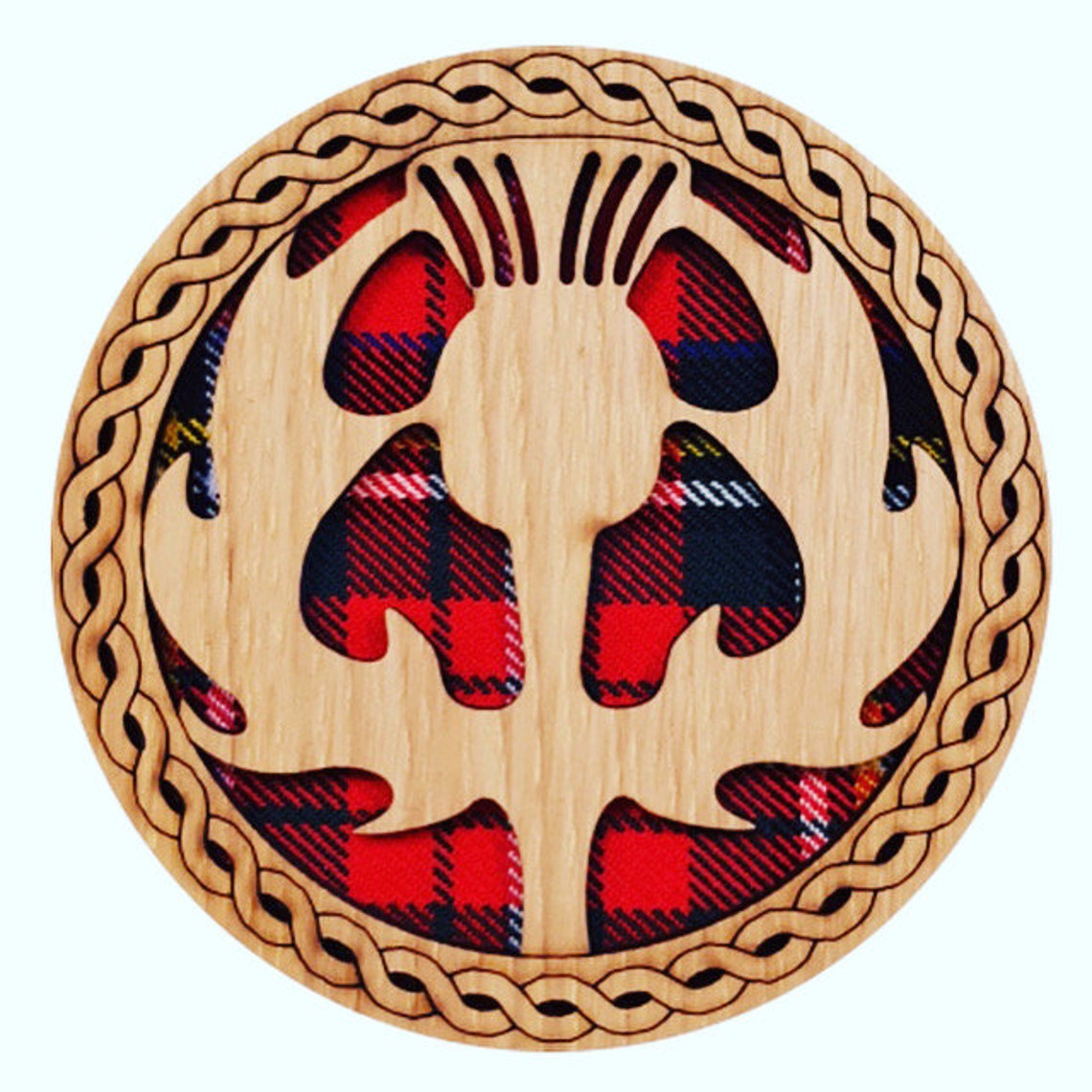 Scottish Thistle Round Coaster | Etsy