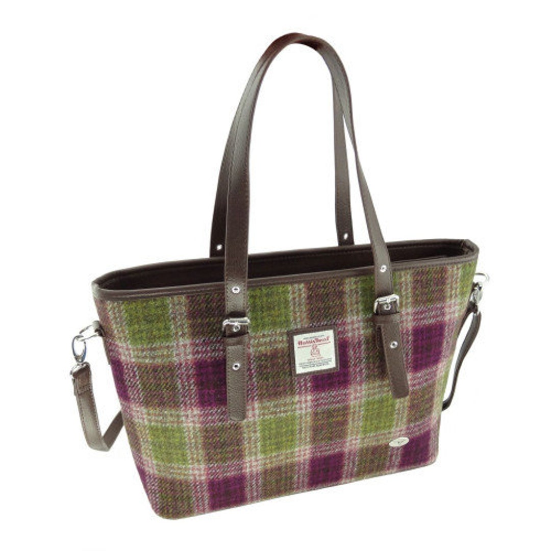 Harris Tweed Plaid Large Tote Bag Computer Laptop Purse 100% Pure New ...
