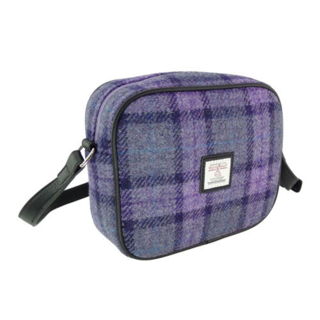 Scottish Harris Tweed Plaid Small Shoulder Bag Cross Body Purse ...