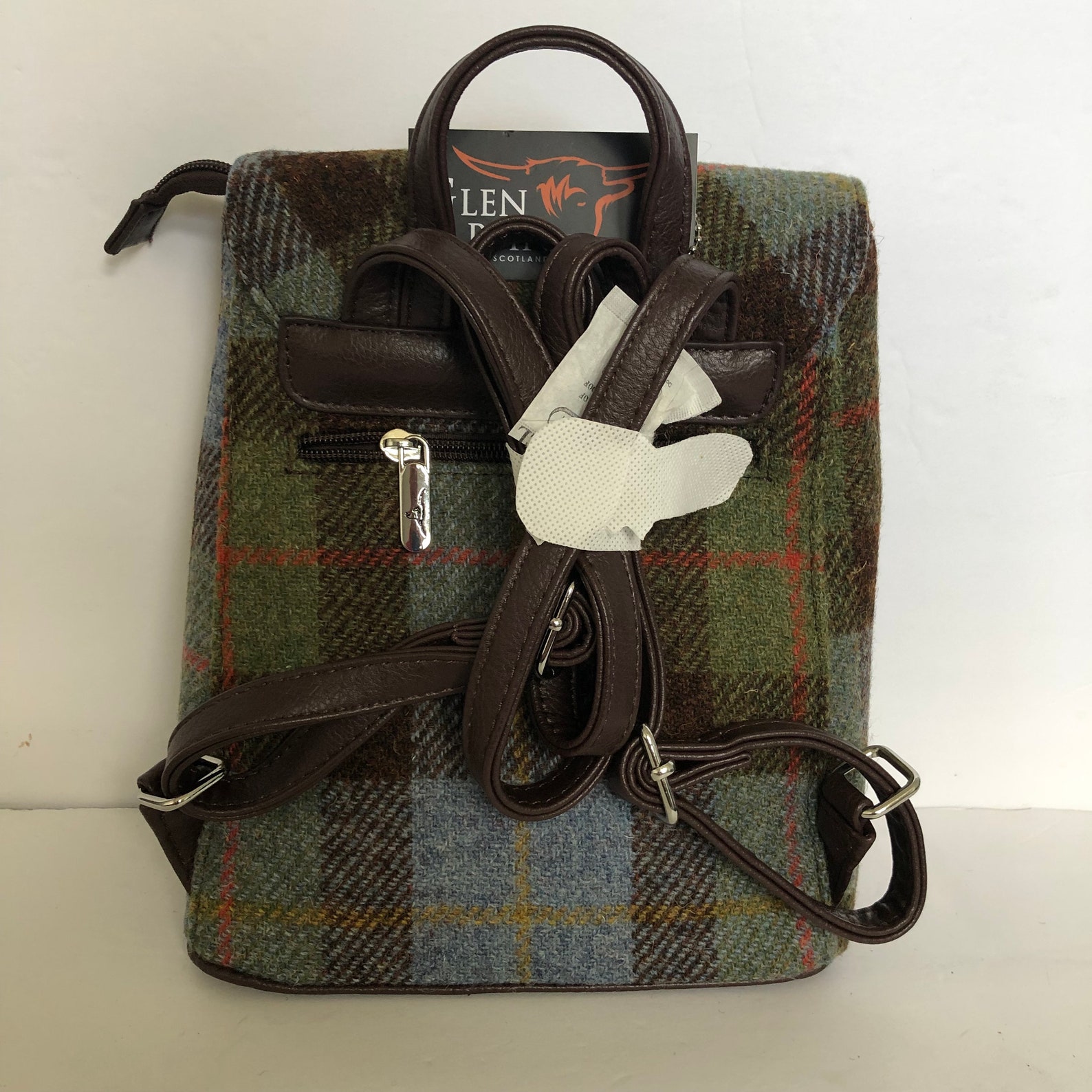 Harris Tweed Plaid Backpack - Macleod Tartan Plaid - Etsy