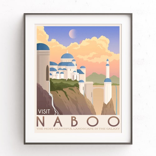 Naboo Minimalist Serie Poster | Etsy