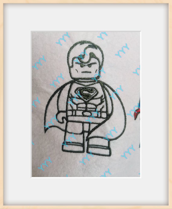 Brick Man Machine Embroidery Design | Etsy