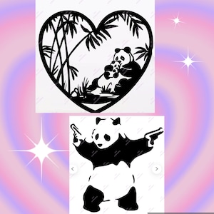 Panda Machine Embroidery Design Digital - Etsy