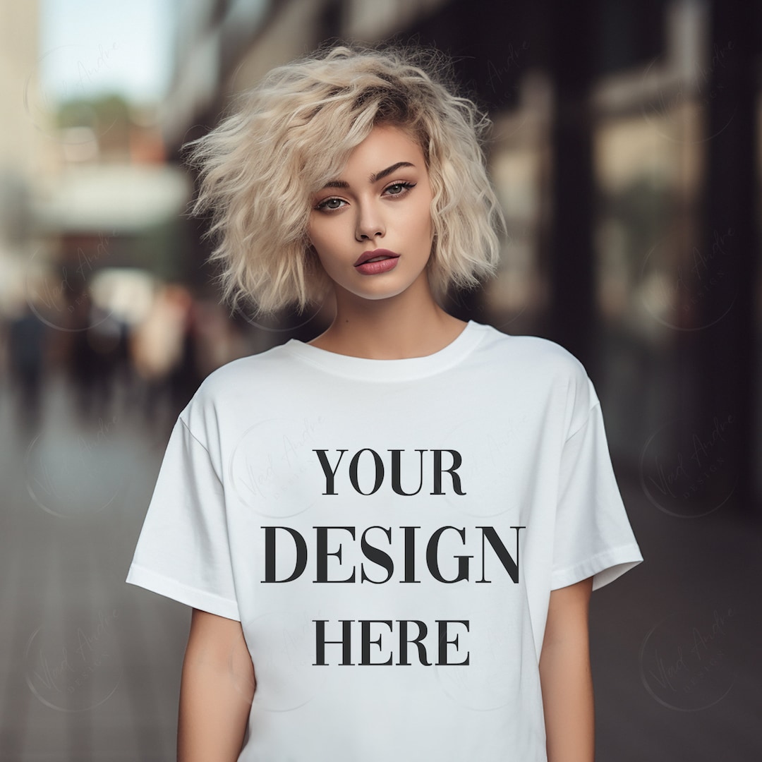 Model Mock Up Fashion T Shirt Mock Up Street Model Mockup Etsy