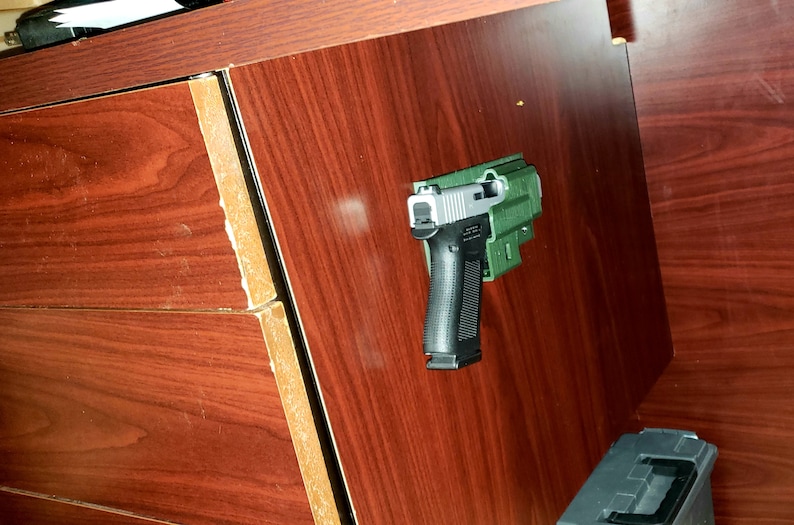 Concealed Under Desk Pistol Mounted Holster Compatible with | Etsy