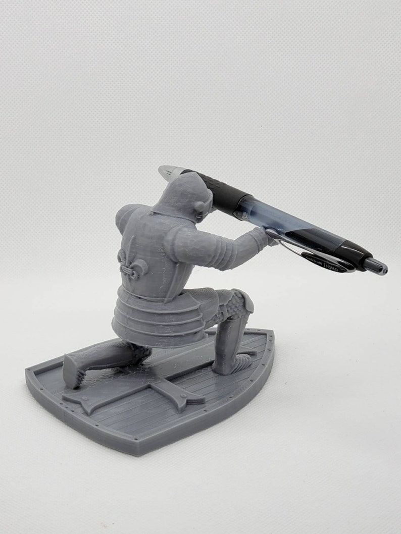 Medieval Knight Pen Holder 3D Printed NEW VERSION Custom - Etsy Finland