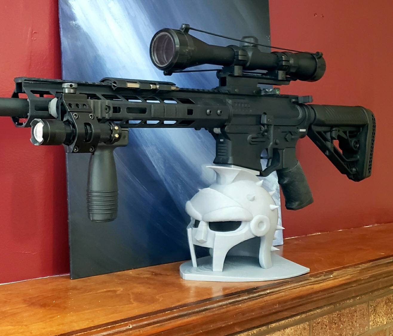 Custom Ar 15 Skull Paint