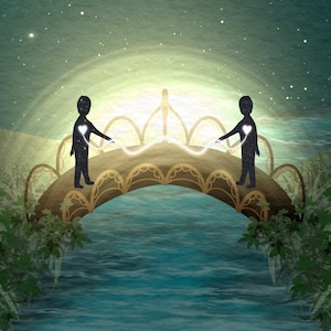 The Empathy Bridge | Wall Print | Spiritual Universe Art | Magick ...