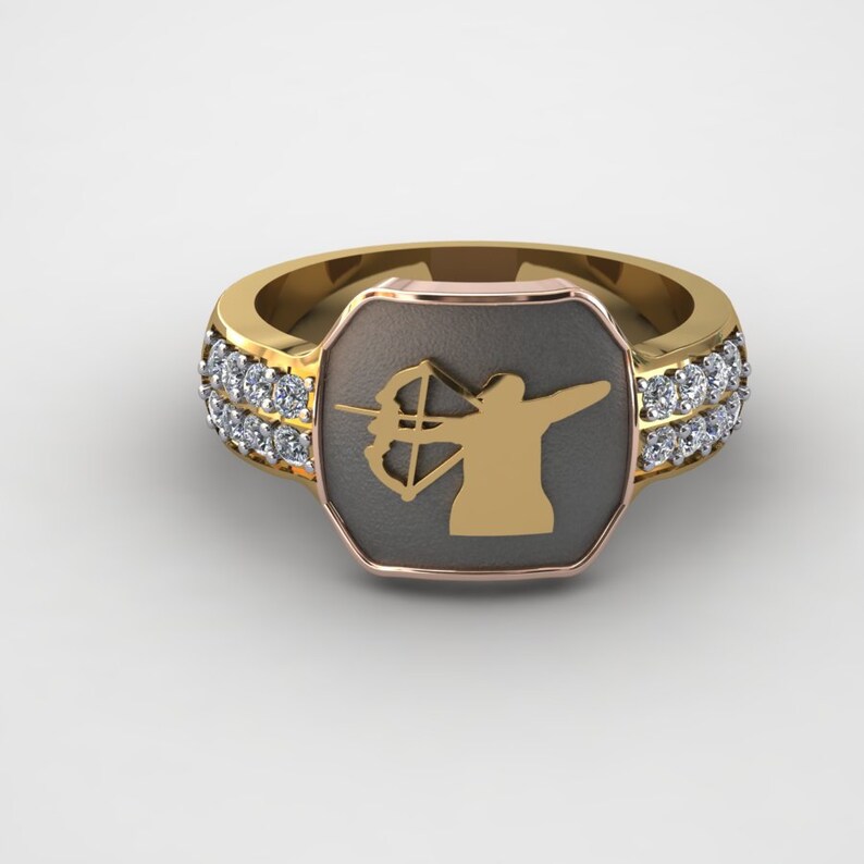 Bow Hunting Ring-diamond Ring - Etsy