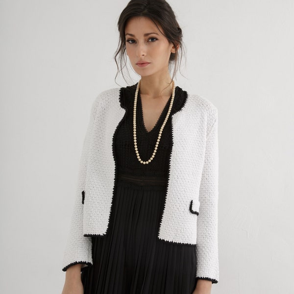 Chanel Style Cardigan - Etsy UK