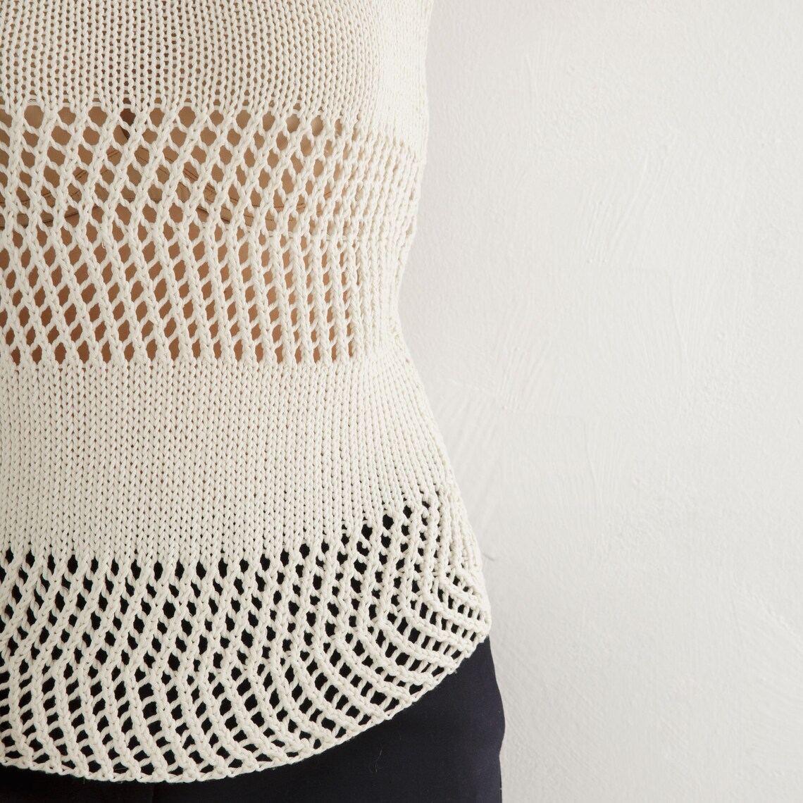 Top Knit Pattern Pdf Lace Top Pattern for Women | Etsy