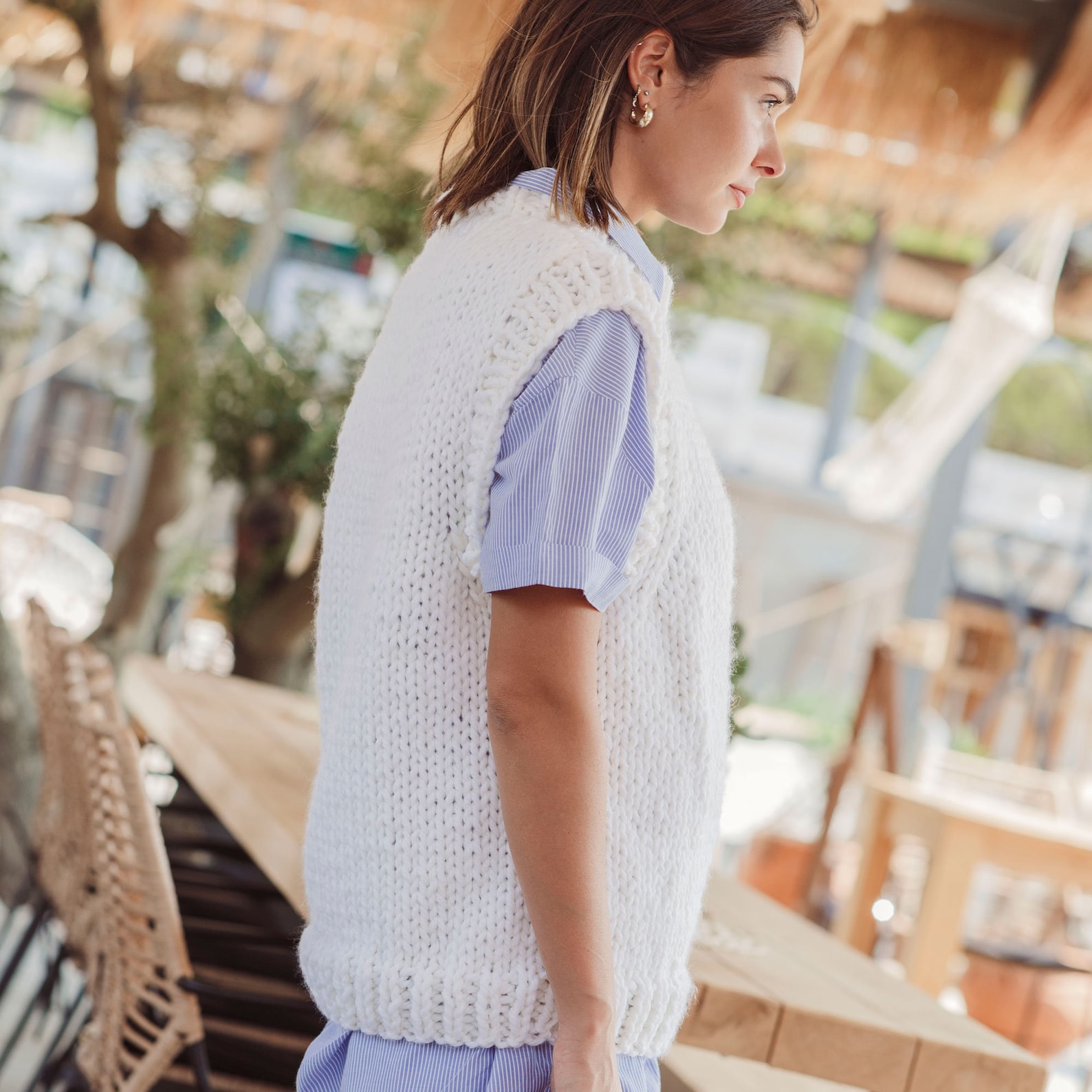 Sleeveless Sweater Knitting Pattern for Women Chunky Sweater | Etsy