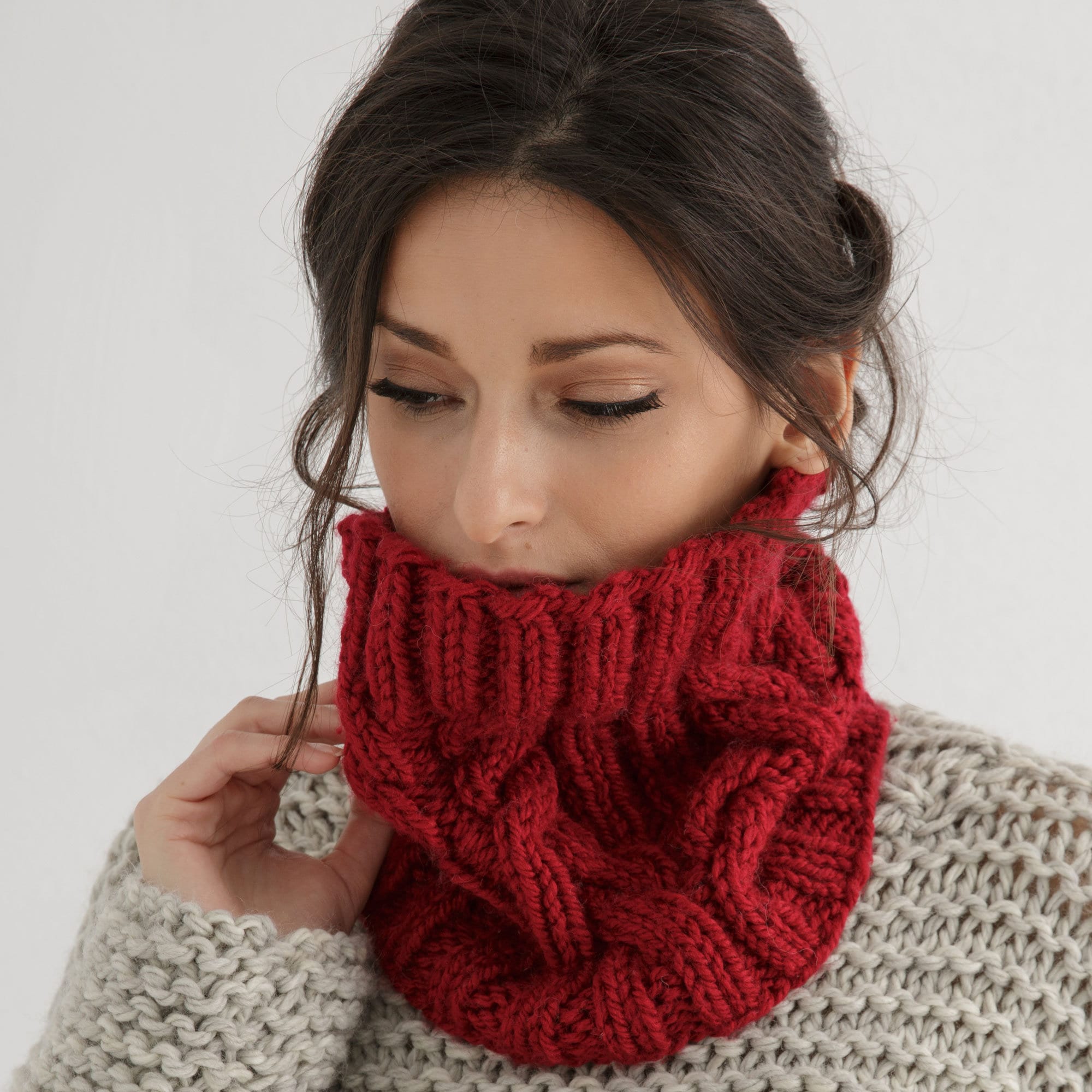 Cabled Cowl Knitting Pattern | Intermediate Knit (PDF Pattern) - Etsy