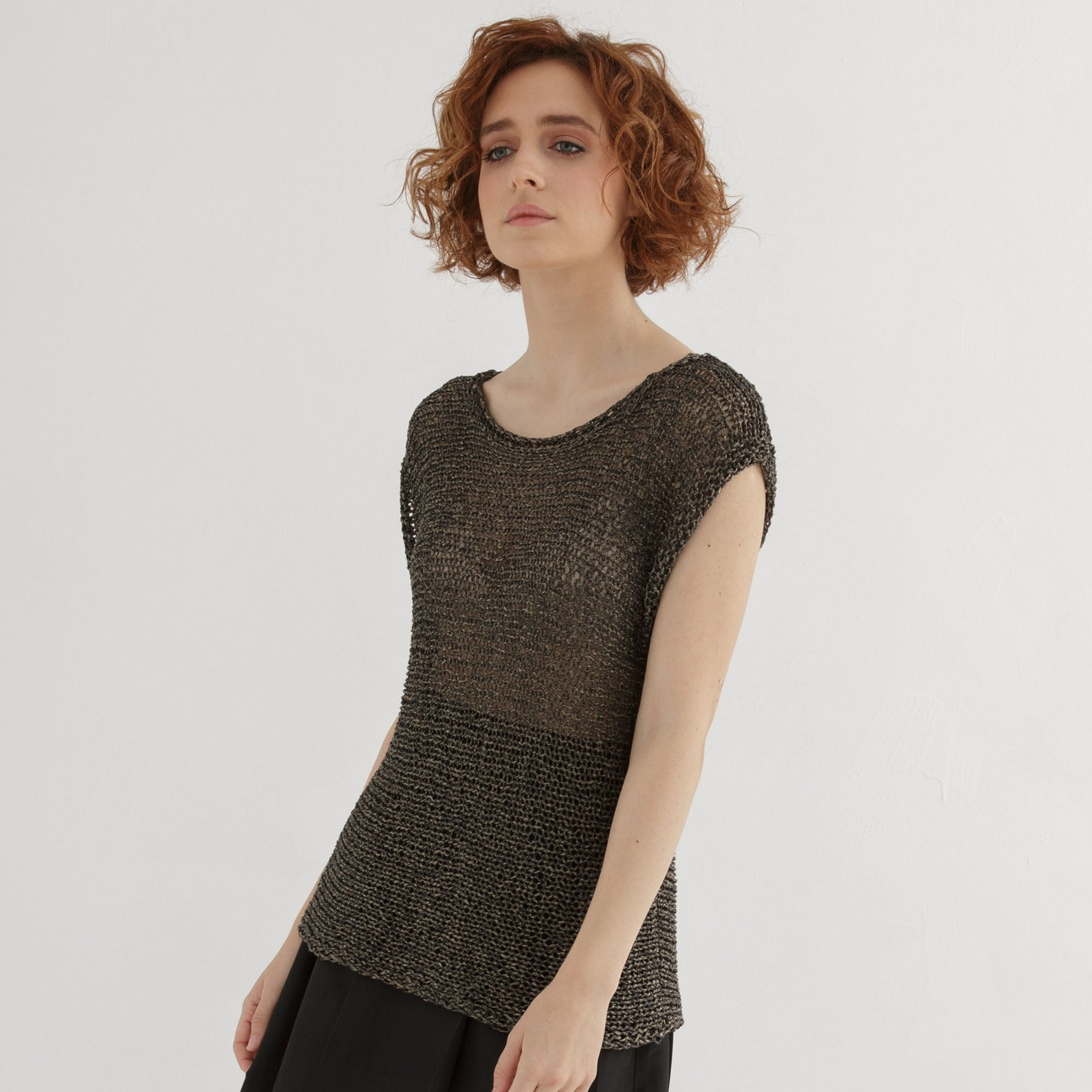 Top Knitting Pattern Pdf Sleeveless Sweater Knit Pattern | Etsy