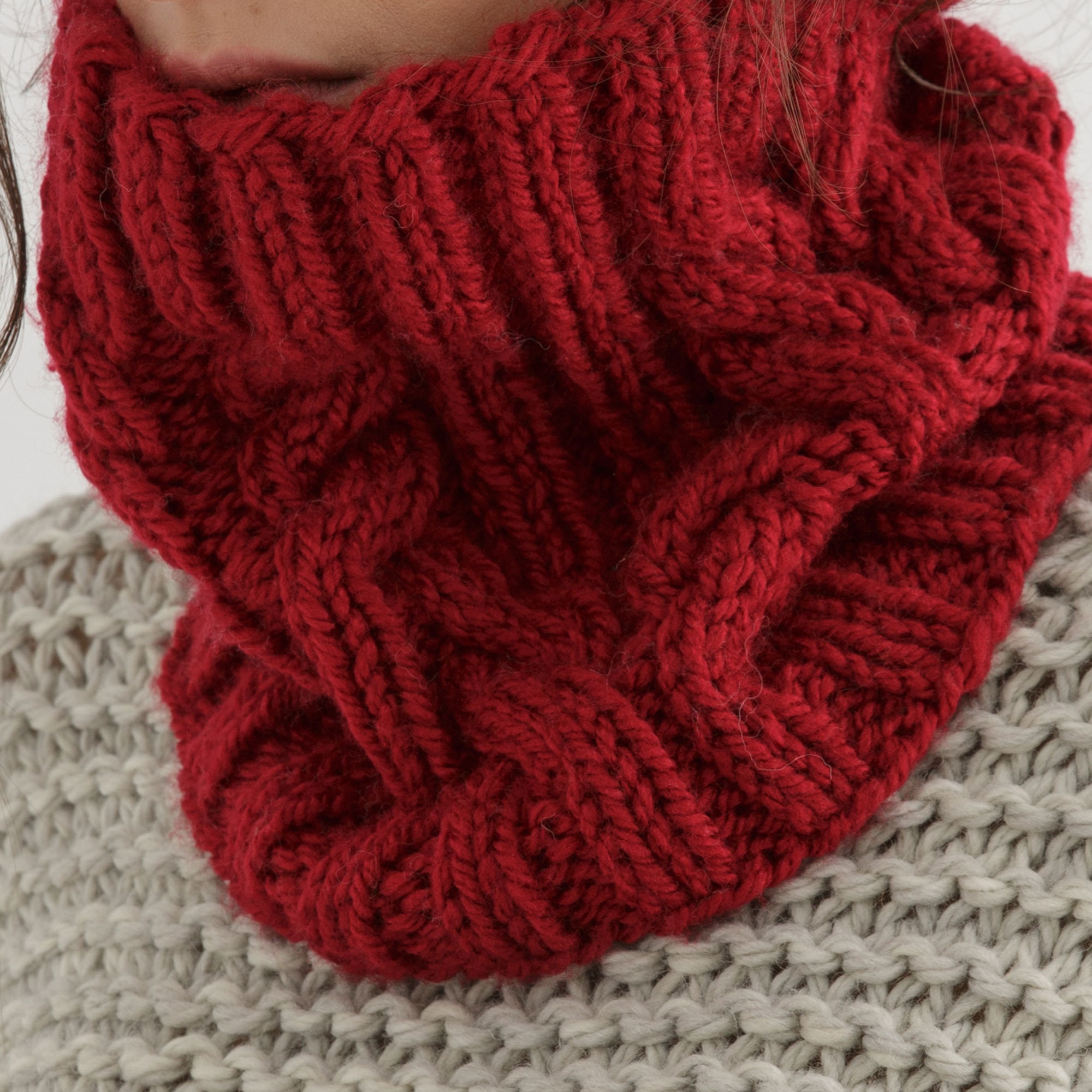 Cowl Knitting Pattern Cabled Cowl Knit Pattern Pdf - Etsy