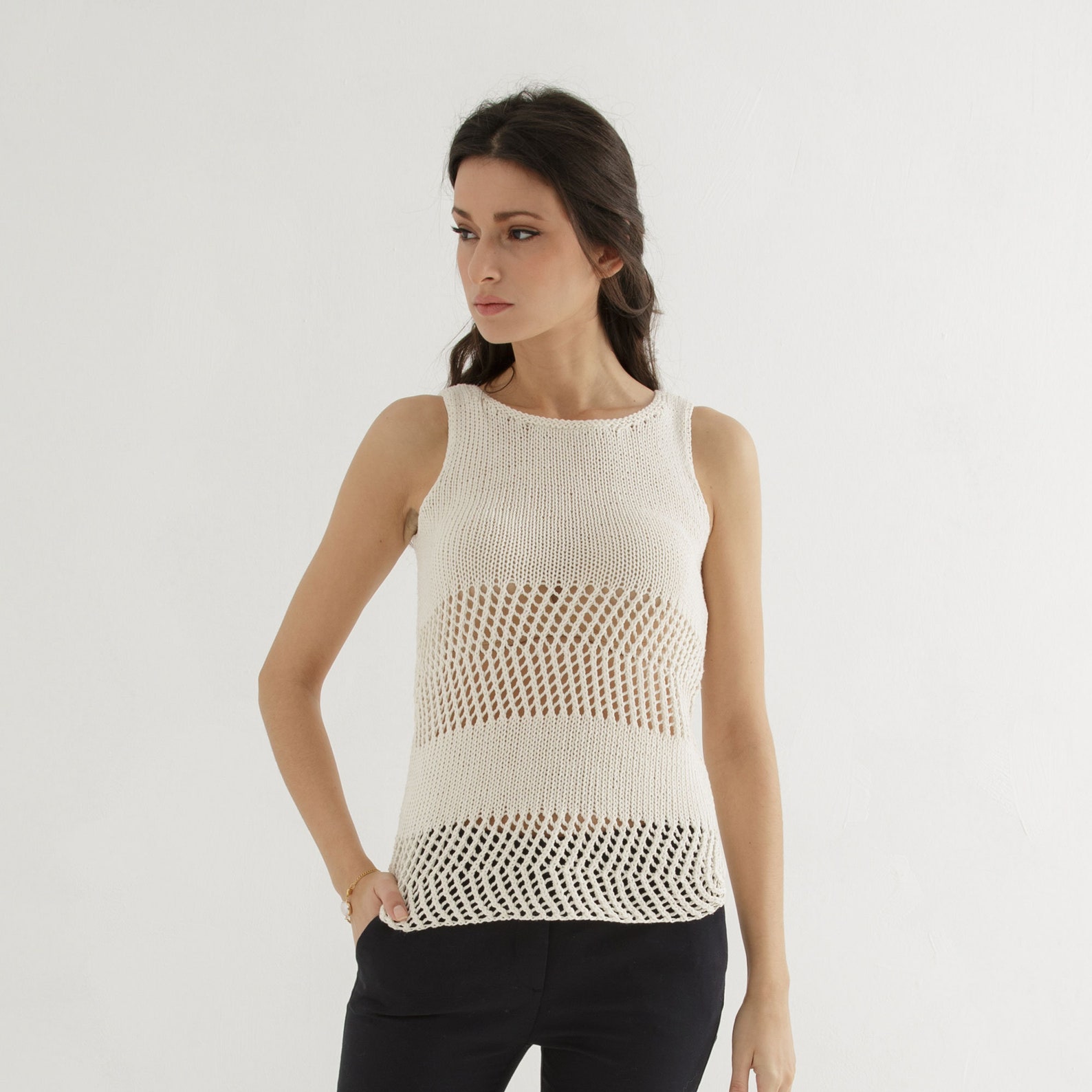 Top Knit Pattern Pdf Lace Top Pattern for Women - Etsy