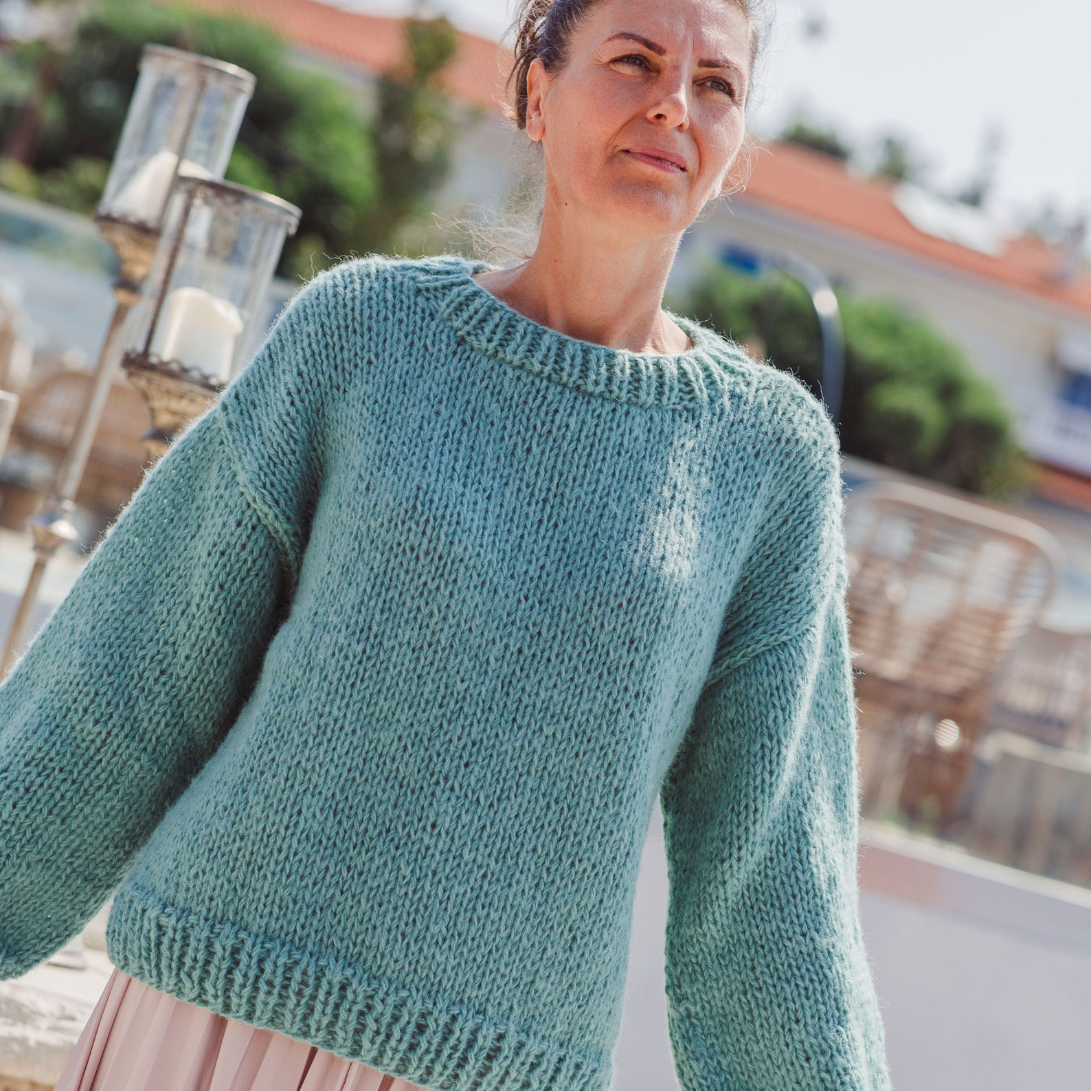 Chunky Sweater Digital Knit Pattern Sweater Knitting Pattern Pdf for ...