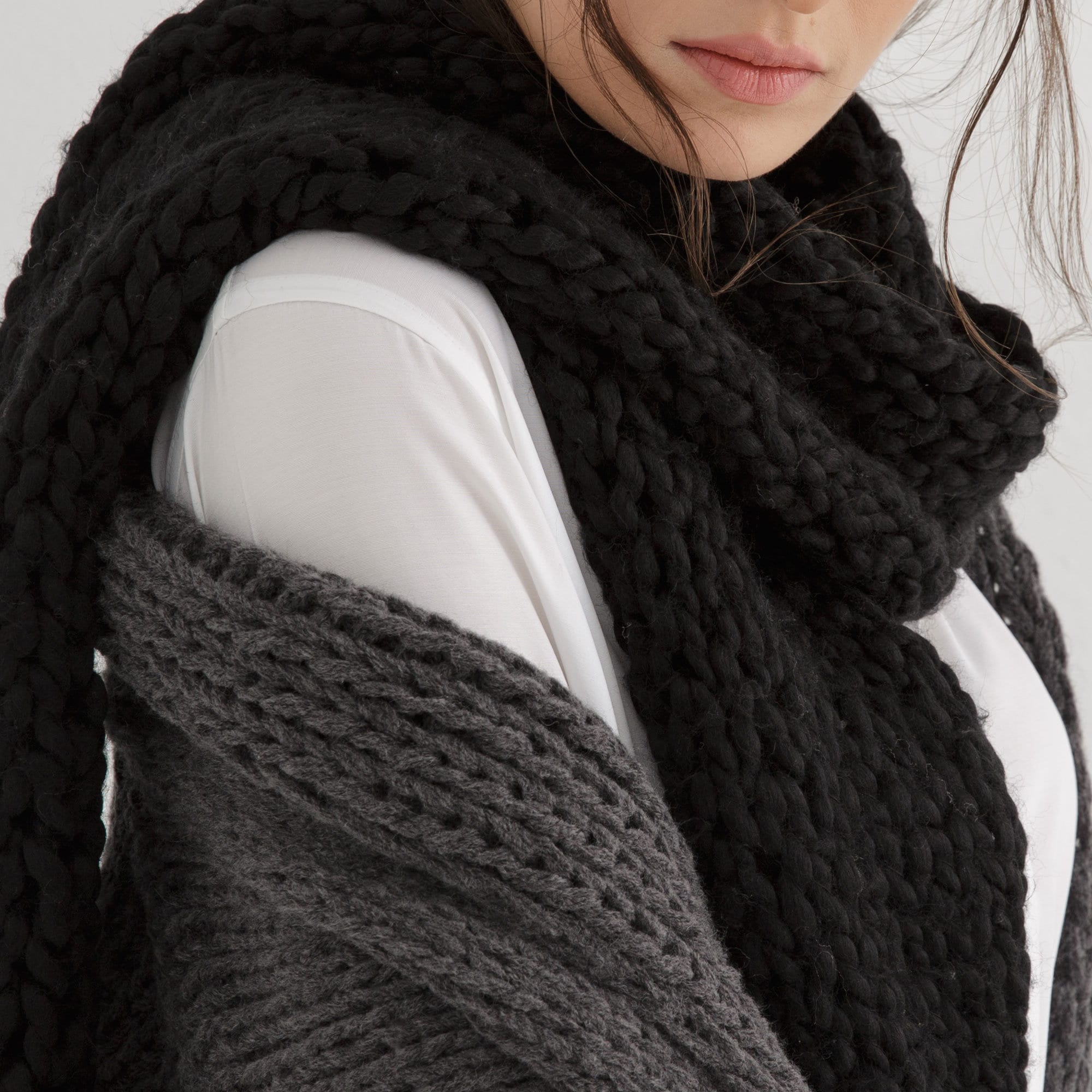 Chunky Scarf Knit Pattern Scarf Knitting Pattern Pdf - Etsy
