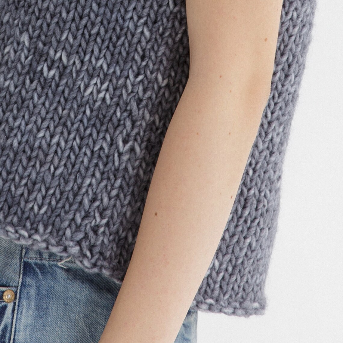 Sleeveless Sweater Knitting Pattern for Women Chunky Sweater - Etsy