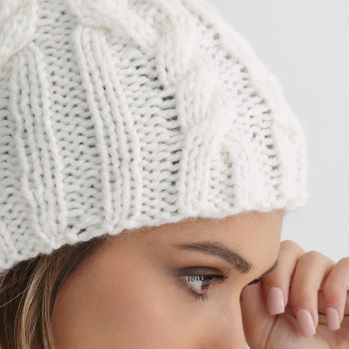 Beanie knit pattern pdf Hat knitted design tutorial | Etsy