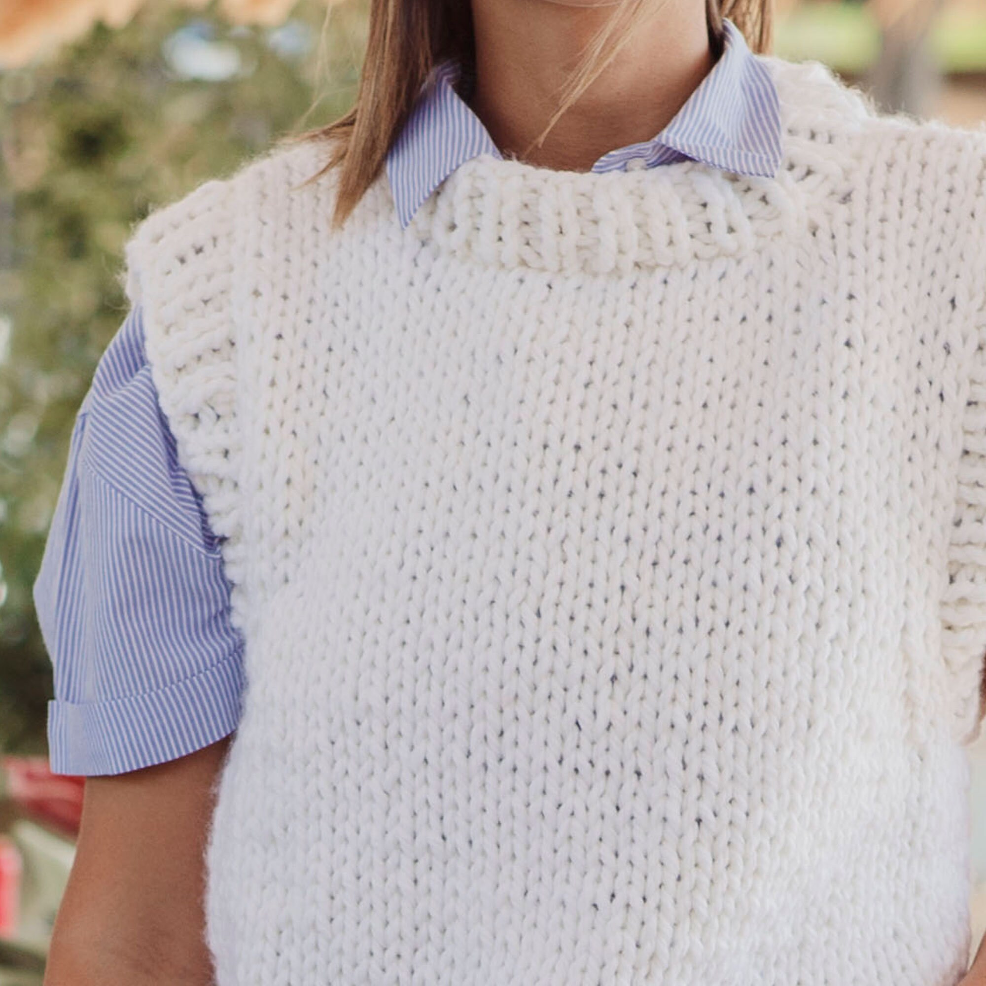 Sleeveless Sweater Knitting Pattern for Women Chunky Sweater | Etsy