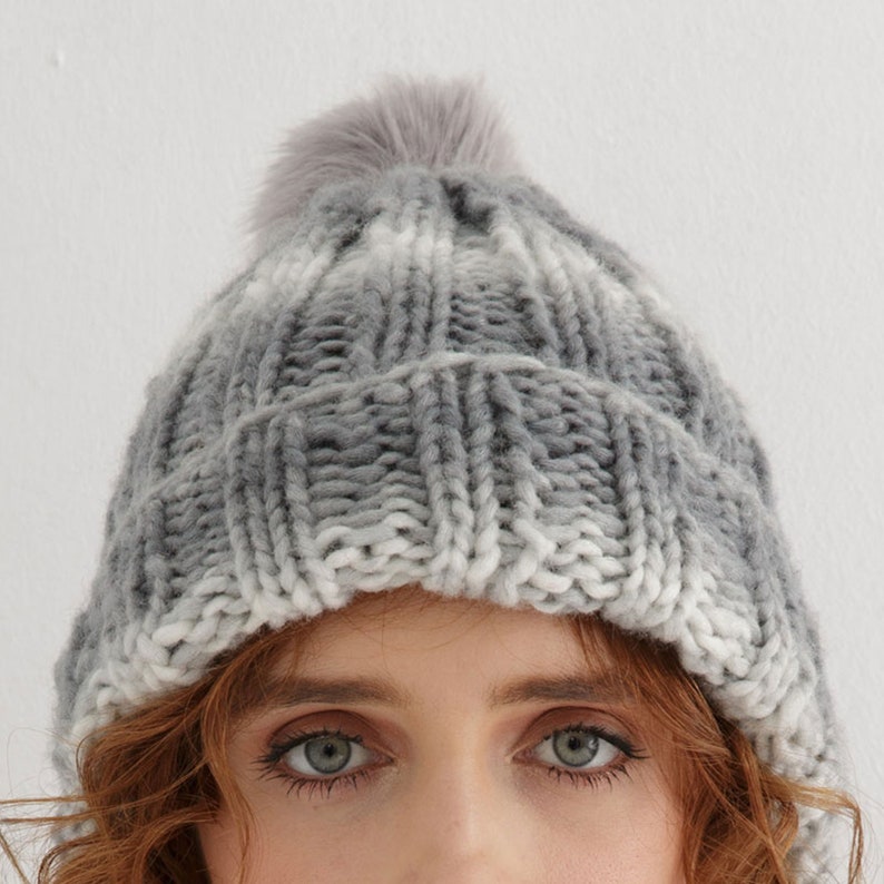 Chunky Beanie Knitting Pattern Hat Knit Pattern Pdf - Etsy