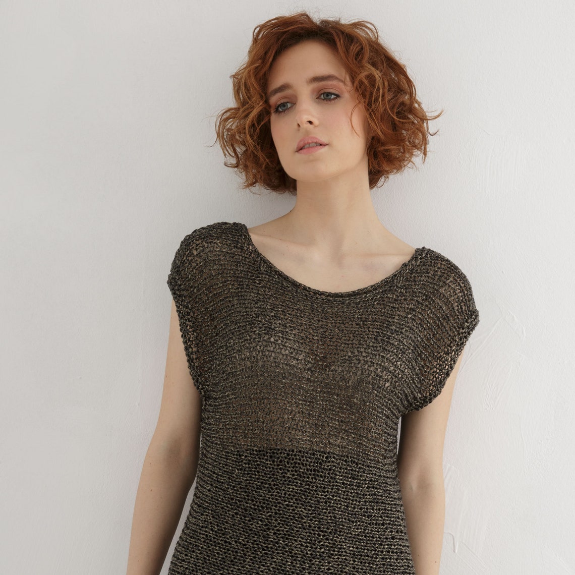 Top Knitting Pattern Pdf Sleeveless Sweater Knit Pattern | Etsy