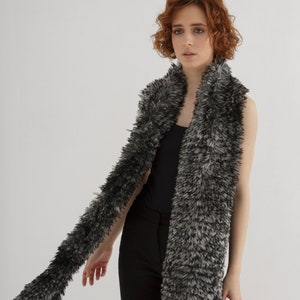 Fur Scarf Knitting Pattern Scarf Knit Pattern Pdf - Etsy