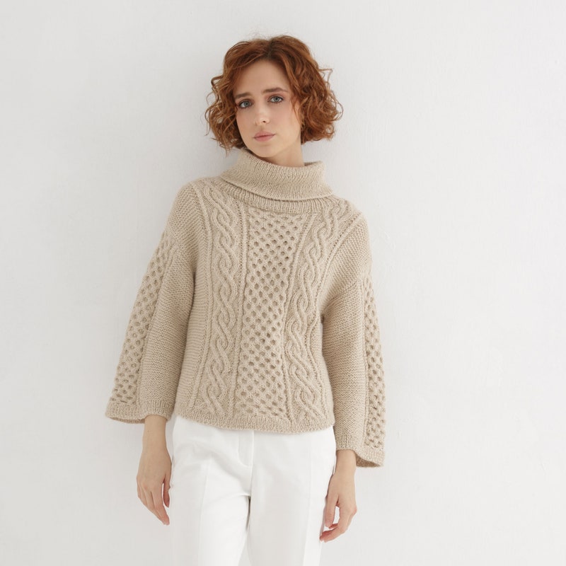 Cable Knit Sweater - Etsy