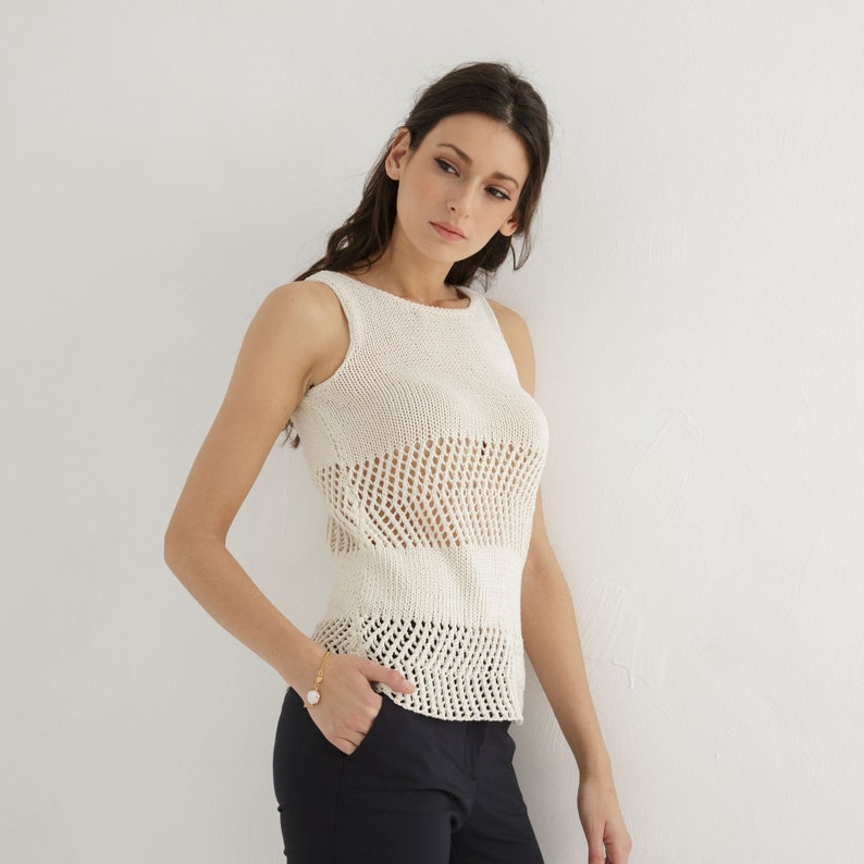 Top Knit Pattern Pdf Lace Top Pattern for Women - Etsy