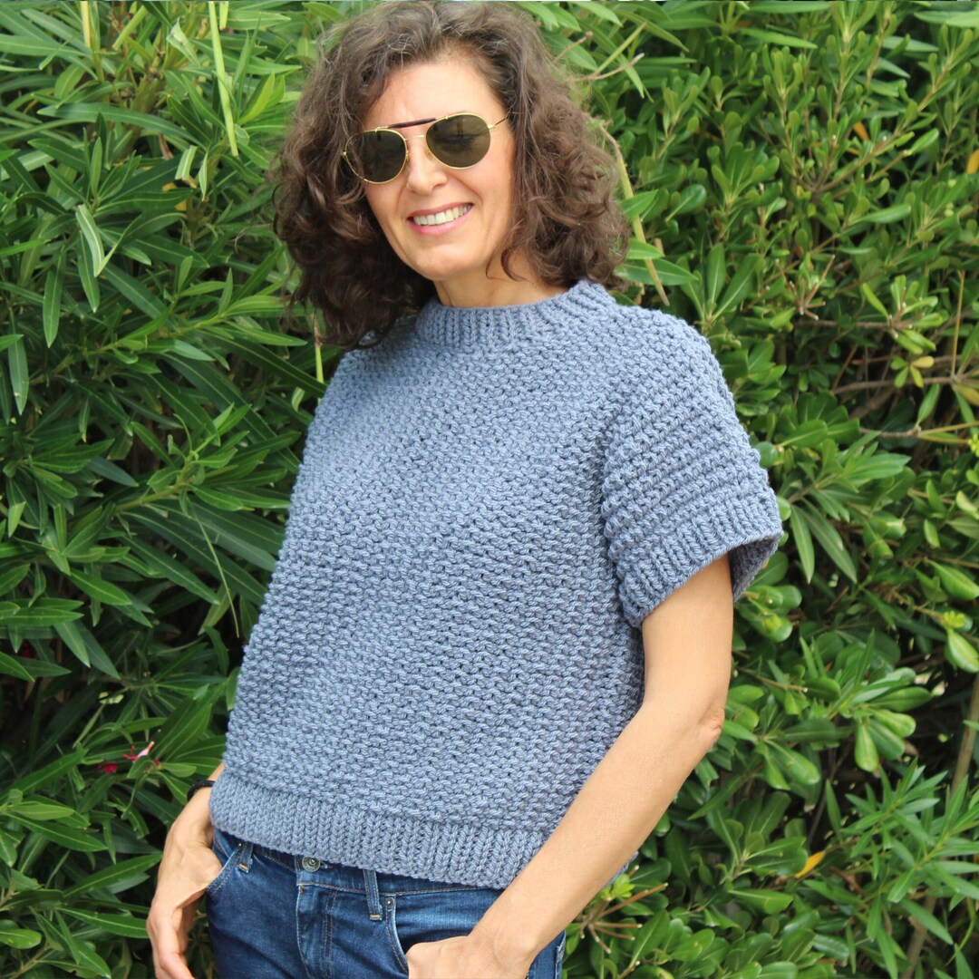 Slipover Knitting Pattern for Women Sweater Knit Pattern Pdf - Etsy