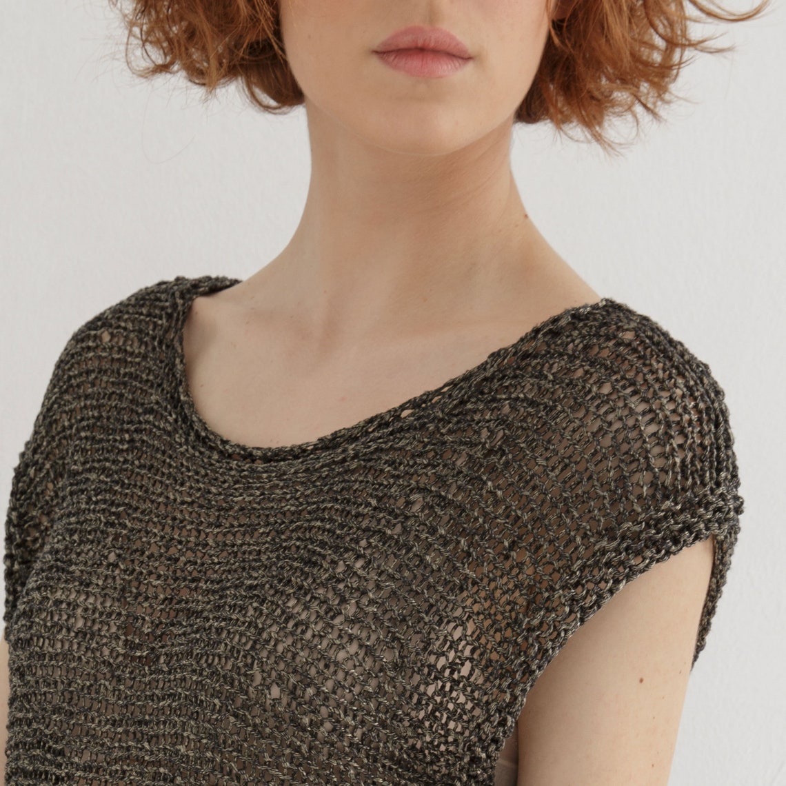 Top Knitting Pattern Pdf Sleeveless Sweater Knit Pattern | Etsy