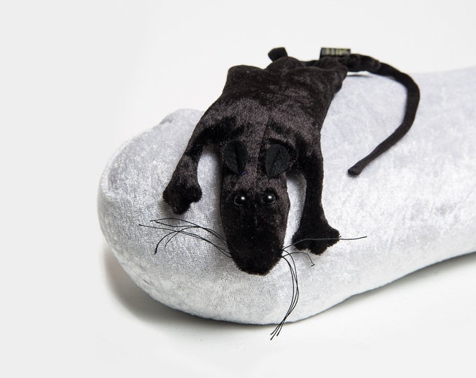 Mouse Woman Slippers, Custom Gray Mice, Rat, Felted, Personalized ...