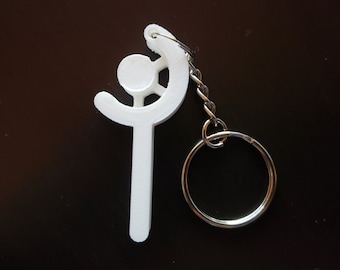 Dark Knight FFXIV Job Symbol / DRK Key Chain 3D Printed Final Fantasy ...