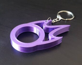 Dark Knight FFXIV Job Symbol / DRK Key Chain 3D Printed Final Fantasy ...