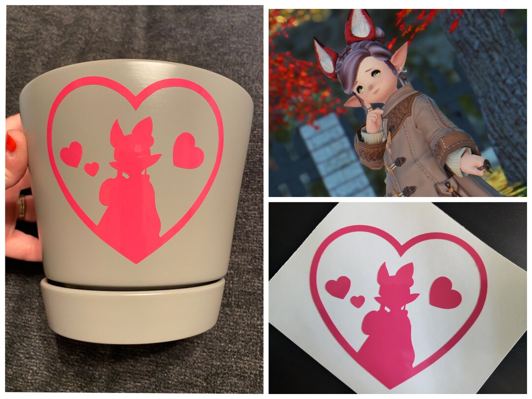 Custom FFXIV Decal /origional Character Decal / Final Fantasy XIV Decal ...