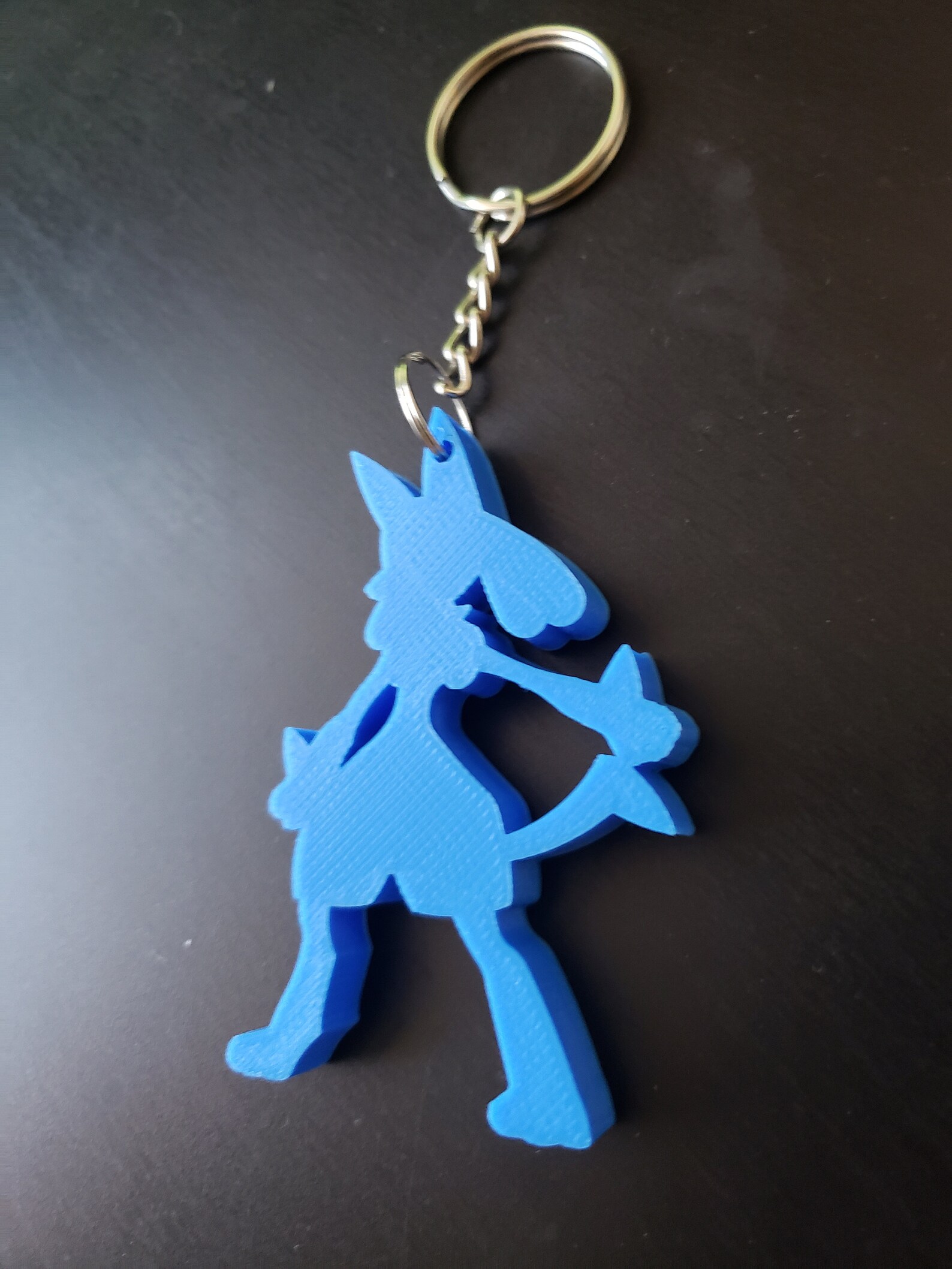 Lucario Keychain Pokemon Silhouette / Pokemon Keychain / | Etsy