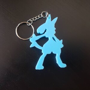 Lucario Keychain Pokemon Silhouette / Pokemon Keychain / Pokemon Go ...