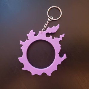 Meteor FFXIV Keychain / FF14 Meteor Symbol Key Chain 3D Printed Final ...