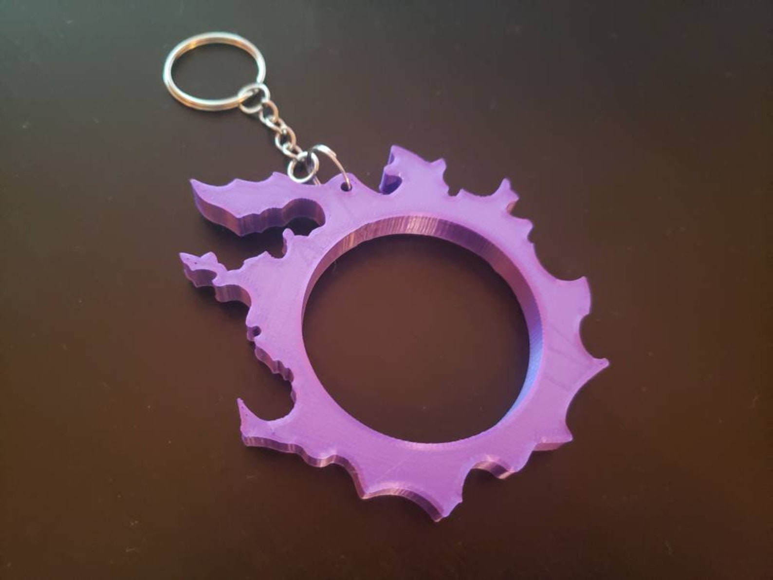 Meteor FFXIV Keychain / FF14 Meteor Symbol Key Chain 3D Printed Final ...