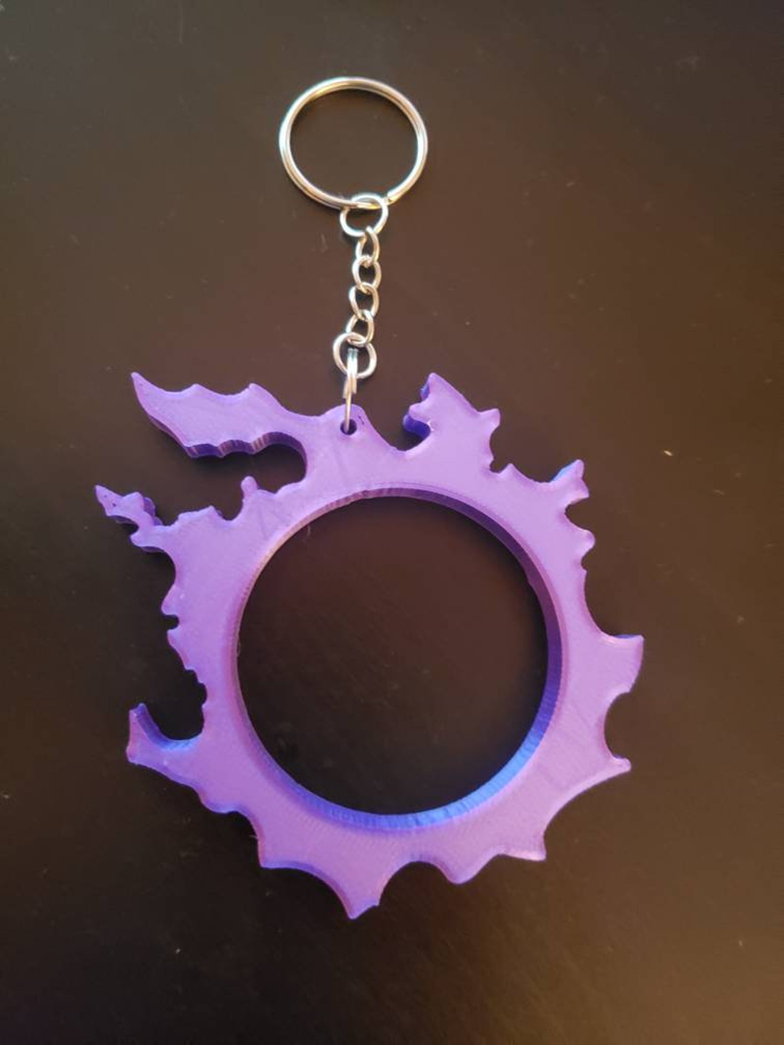 Meteor FFXIV Keychain / FF14 Meteor Symbol Key Chain 3D Printed Final ...